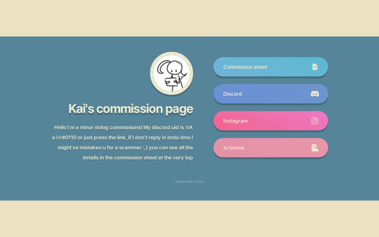 Kai's commission page